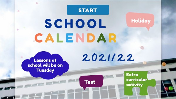 SCHOOL CALENDAR 21/22- Semipresencial