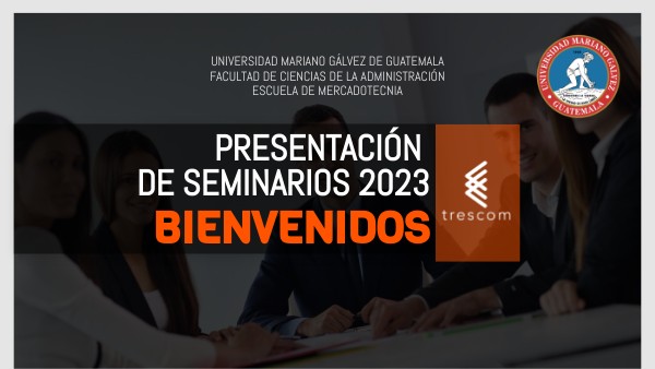 Presentación de seminarios Trescom | Genially
