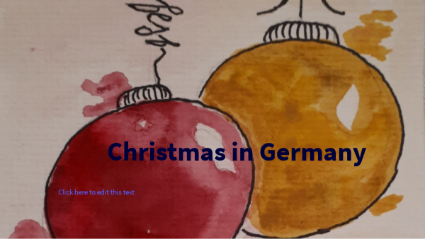 Christmas in Germany (Chiara and Vanessa) | Genially
