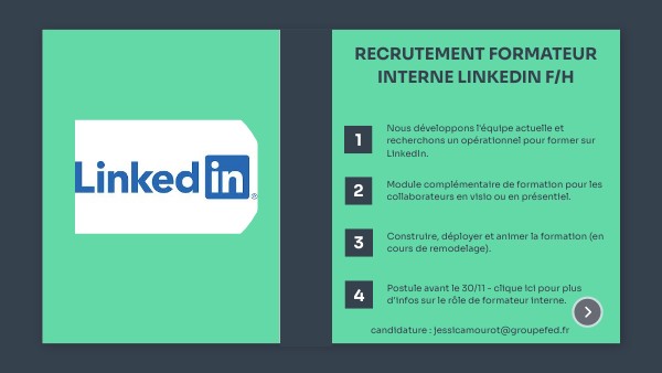 Formateur LinkedIn | Genially