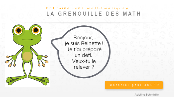 Entrainement mathématiques - Grenouille 1