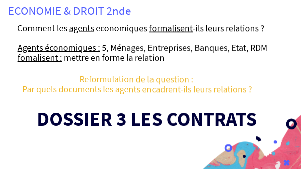 Les contrats cours | Genially