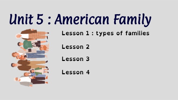 Unit 5 : American Family | Genially