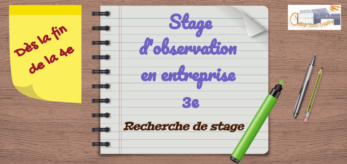 Stage d'observation 3e - Recherches 4e_Collège Saint-Exupéry ANDRESY ...