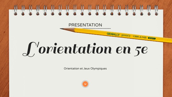 L'orientation en 5° | Genially