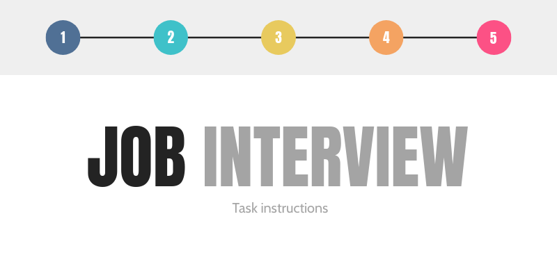 Job interview instructions | Genially