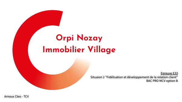 E33 situation 2 Orpi Arnoux Cléo TCV | Genially