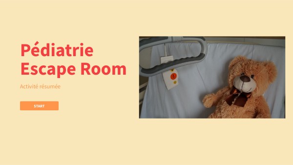 Pédiatrie ESCAPE ROOM