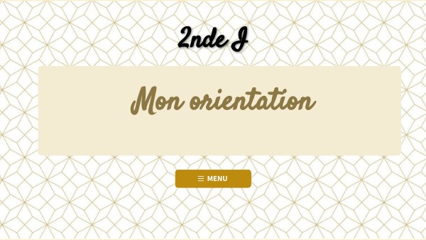 Mon orientation
