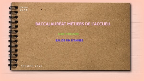 Bal de fin d'année projet | Genially