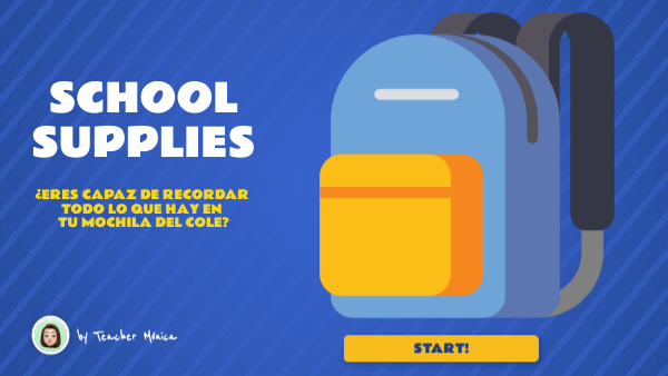 SCHOOL SUPPLIES -1º | Genially