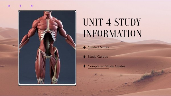 Unit 4 Study Information | Genially