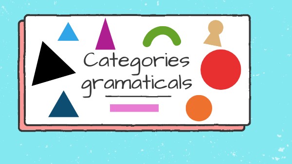 ÀLBUM DE CATEGORIES GRAMATICALS | Genially