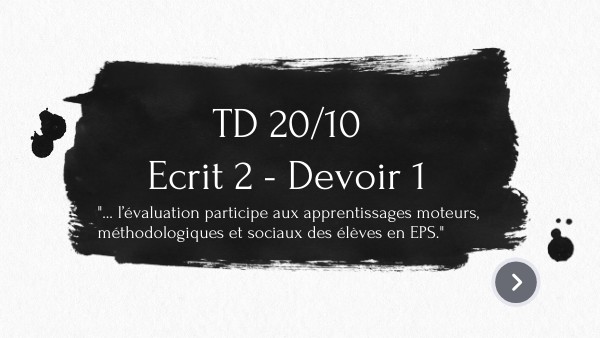 Ecrit 2 Devoir 1 2023