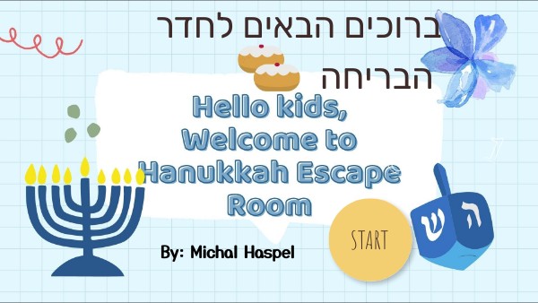 ** ESCAPE ROOM HANUKKAH | Genially
