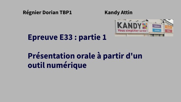 E33 Dorian Régnier | Genially