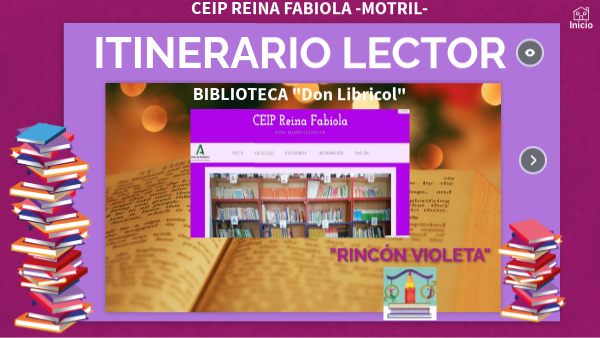 ITINERARIO LECTOR Biblioteca Escolar "Don Libricol" | Genially