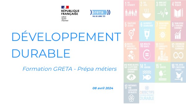 Copie - Formation développement durable