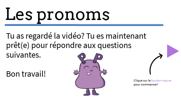 quiz pronom | Genially