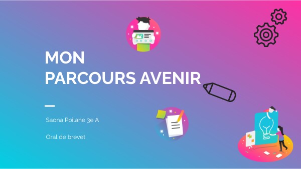 Copie - Mon parcours avenir | Genially