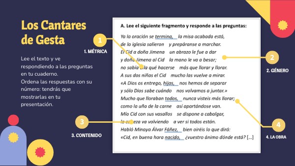 CANTARES DE GESTA (B) | Genially