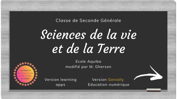 Seconde SVT Ressources Learning apps | Genially