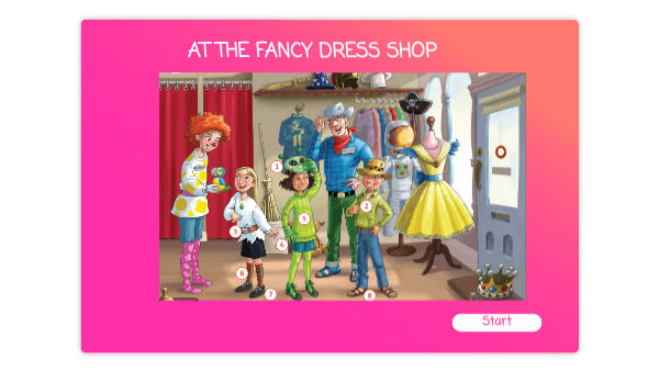 AT THE FANCY DRESS SHOP | Genially