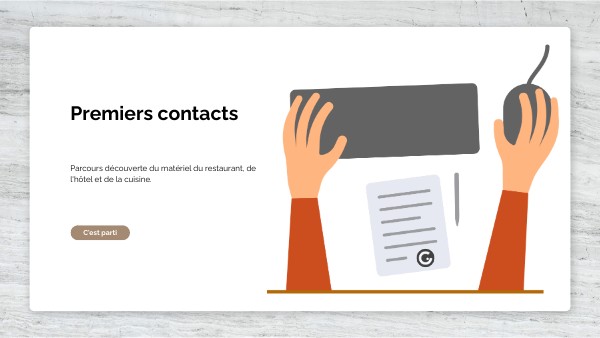 Parcours 2 : Premiers contacts | Genially