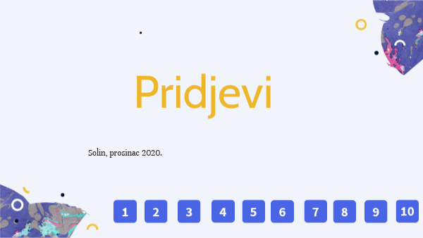 Pridjevi | Genially