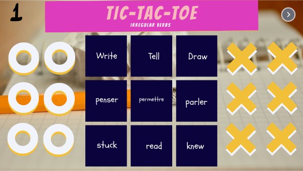 TIC-TAC-TOE school | Genially