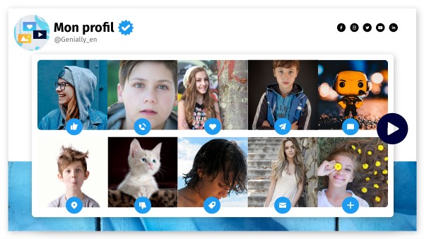 Mon profil sur les réseaux sociaux | Genially