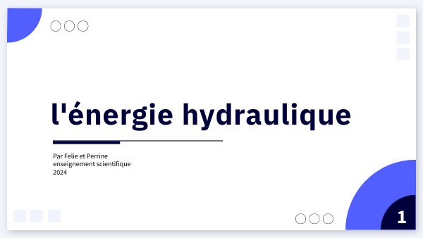 energie hydroelectrique | Genially