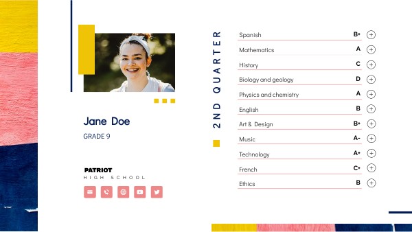 HIGH SCHOOL GRADES | Genially