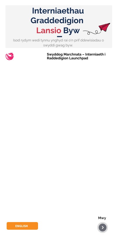 Launchpad Live Opportunities (Welsh)