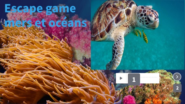 Escape game mers et océans consignes remaniées | Genially