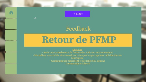 RETOUR DE PFMP 1ere | Genially