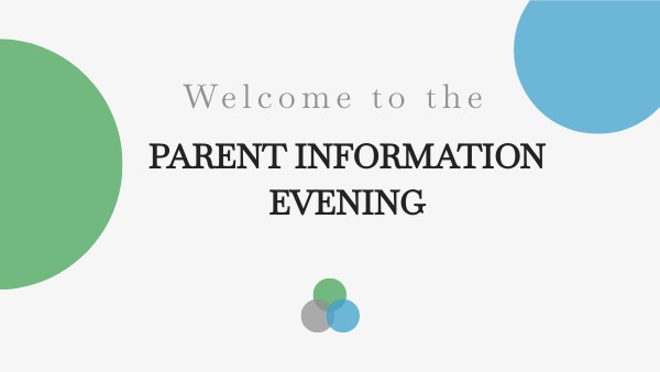 Sophie - Parent information evening | Genially