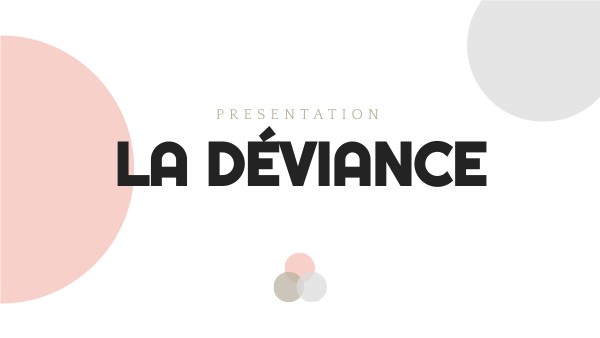 la déviance | Genially