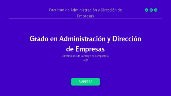 Grado en ADE | Genially