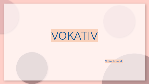 Vokativ | Genially