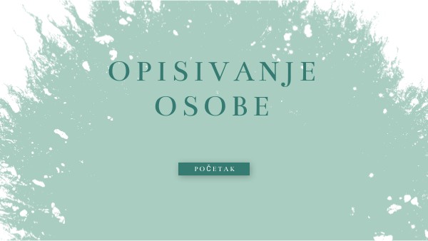 Opisivanje osobe | Genially