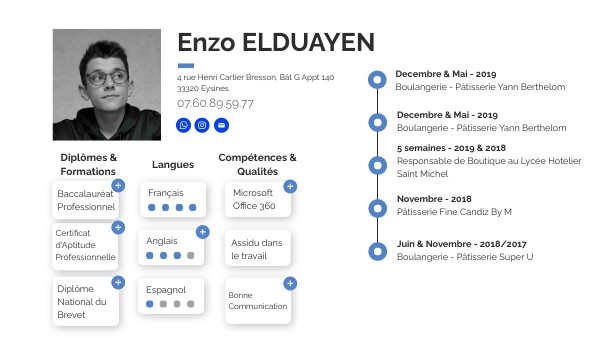CV Enzo ELDUAYEN | Genially