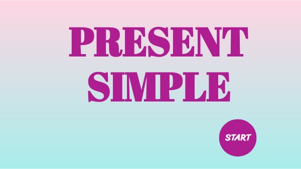 PRESENT SIMPLE Order sentences