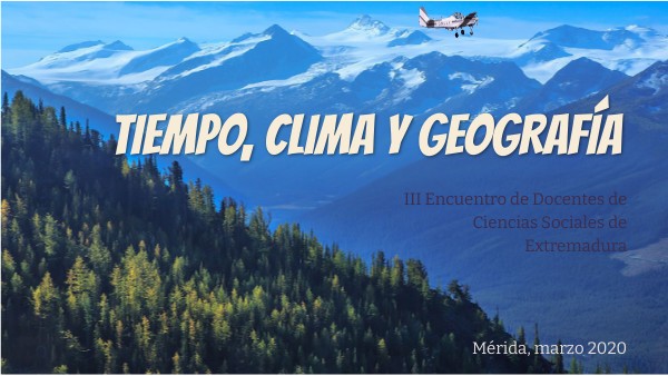 Tiempo, clima y geografía CPR marzo 2020