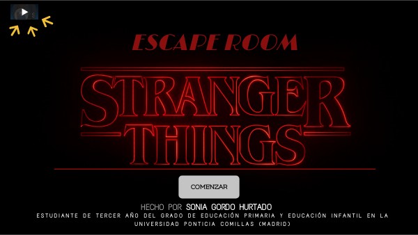 STRANGER THINGS ESCAPE ROOM | Genially