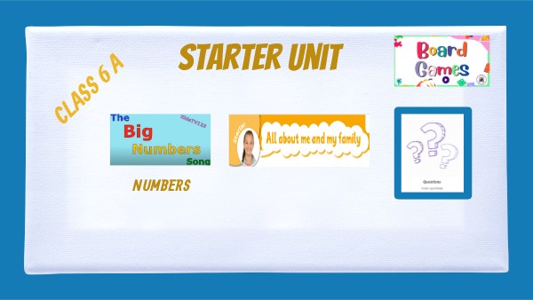 6ºA-STARTER UNIT | Genially