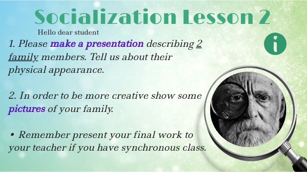 Socialization lesson1 grade 4º