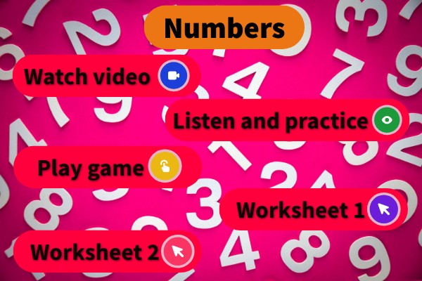 BEGINNER 3 - VOCABULARY NUMBERS 1- 100