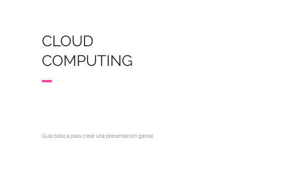 CLOUD COMPUTING | Genially