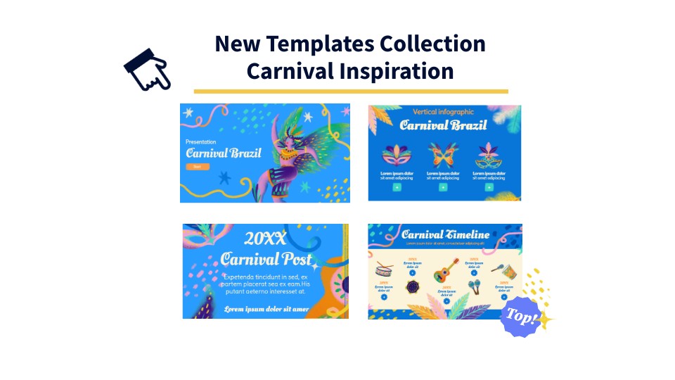 New templates: Carnival inspiration